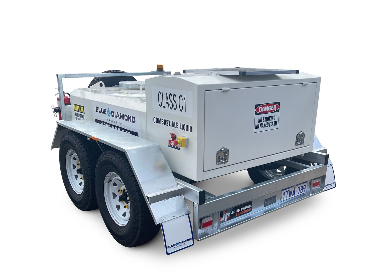 1000L Diesel Fuel Tank - Portable Self Bunded Trailer | Bluedm