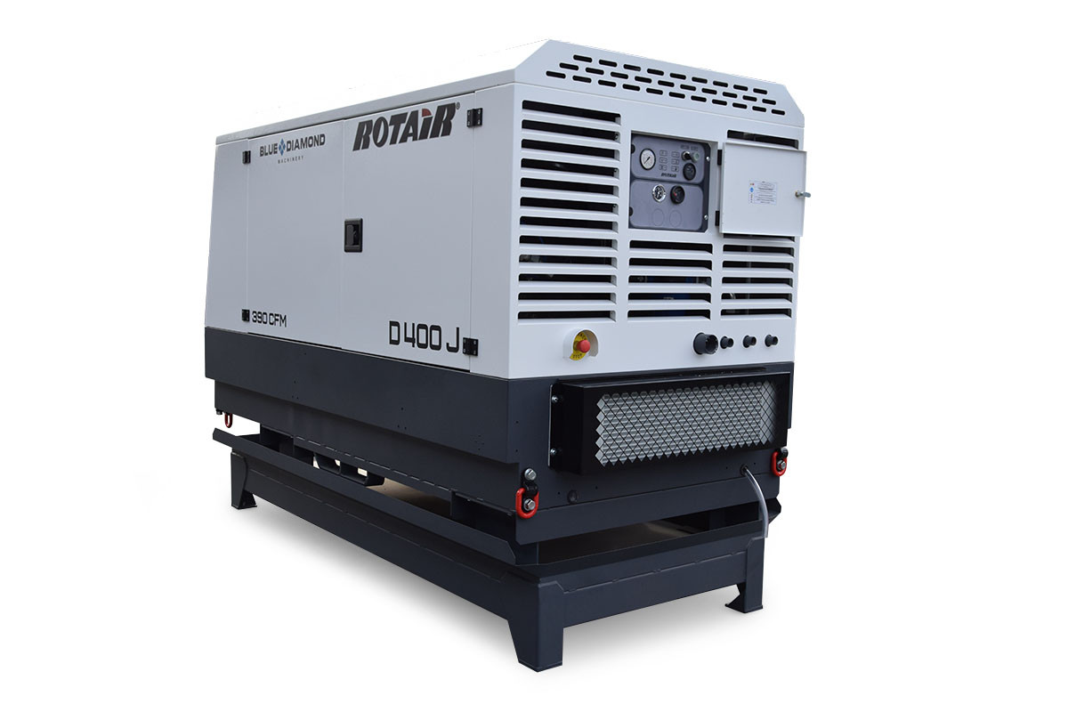 Rotair D400J Portable Diesel Air Compressor | Bluedm