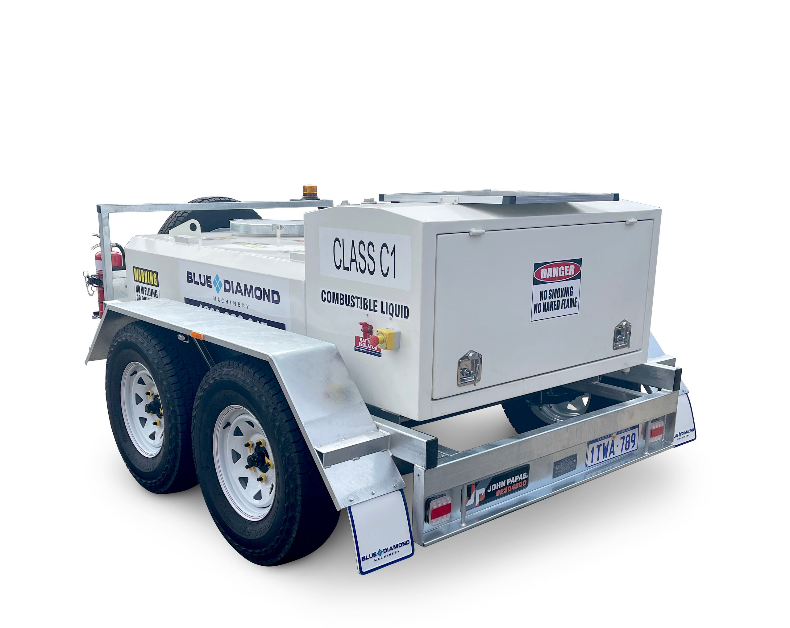 1000L Diesel Fuel Tank - Portable Self Bunded Trailer | Bluedm