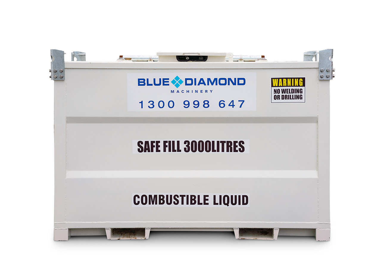 3000L Diesel Fuel Tank - Self Bunded Baffled | Bluedm