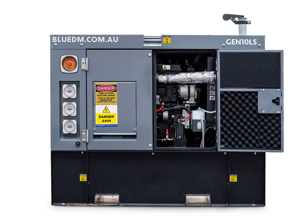10kVA Diesel Generator - Single Phase (240V) | Bluedm