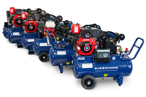 42 CFM 145 PSI Piston Diesel Air Compressor | Blue Diamond