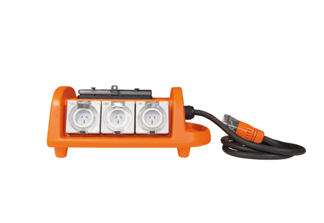 32A Portable Power Distribution Board 240V - 6 x 15 Amp Outlets | Blue ...
