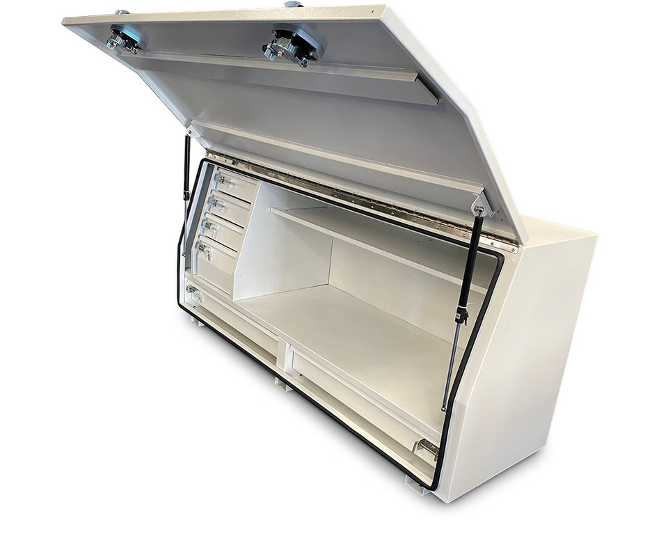 White Steel Tool Box Mine Series – W1800 | Blue Diamond Machinery
