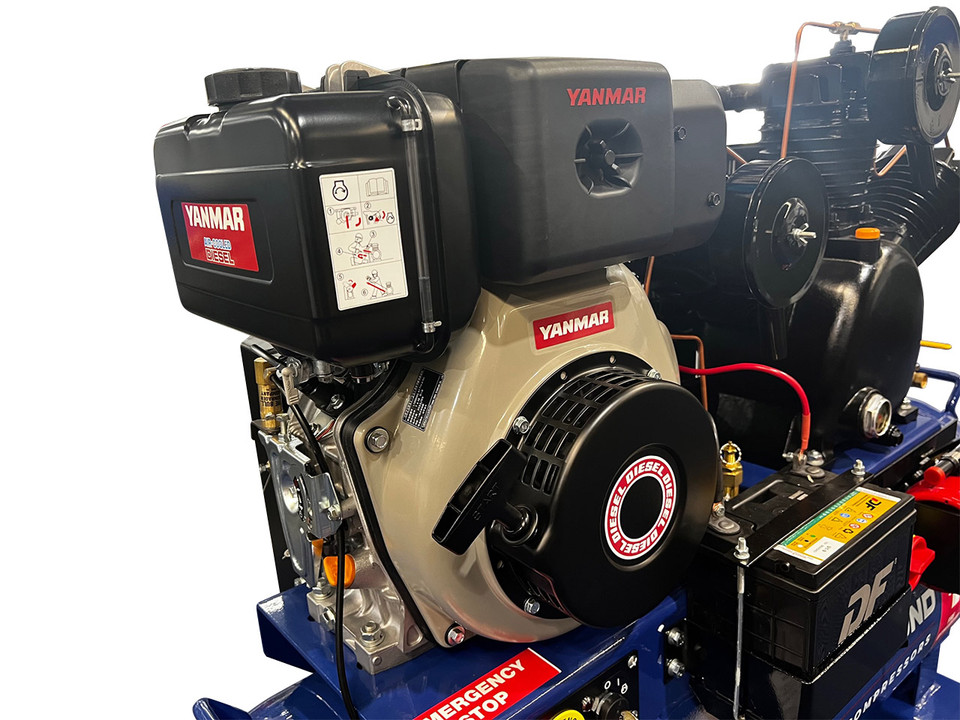 44 CFM Mine Spec Diesel Piston Air Compressor | BlueDM