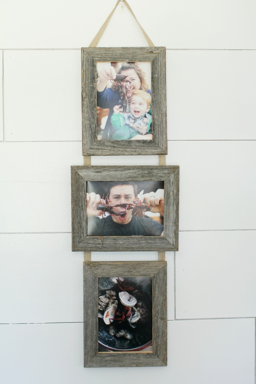 5X7 Three Barnwood Hanging Collage Frame Set | Multi Photo Frame