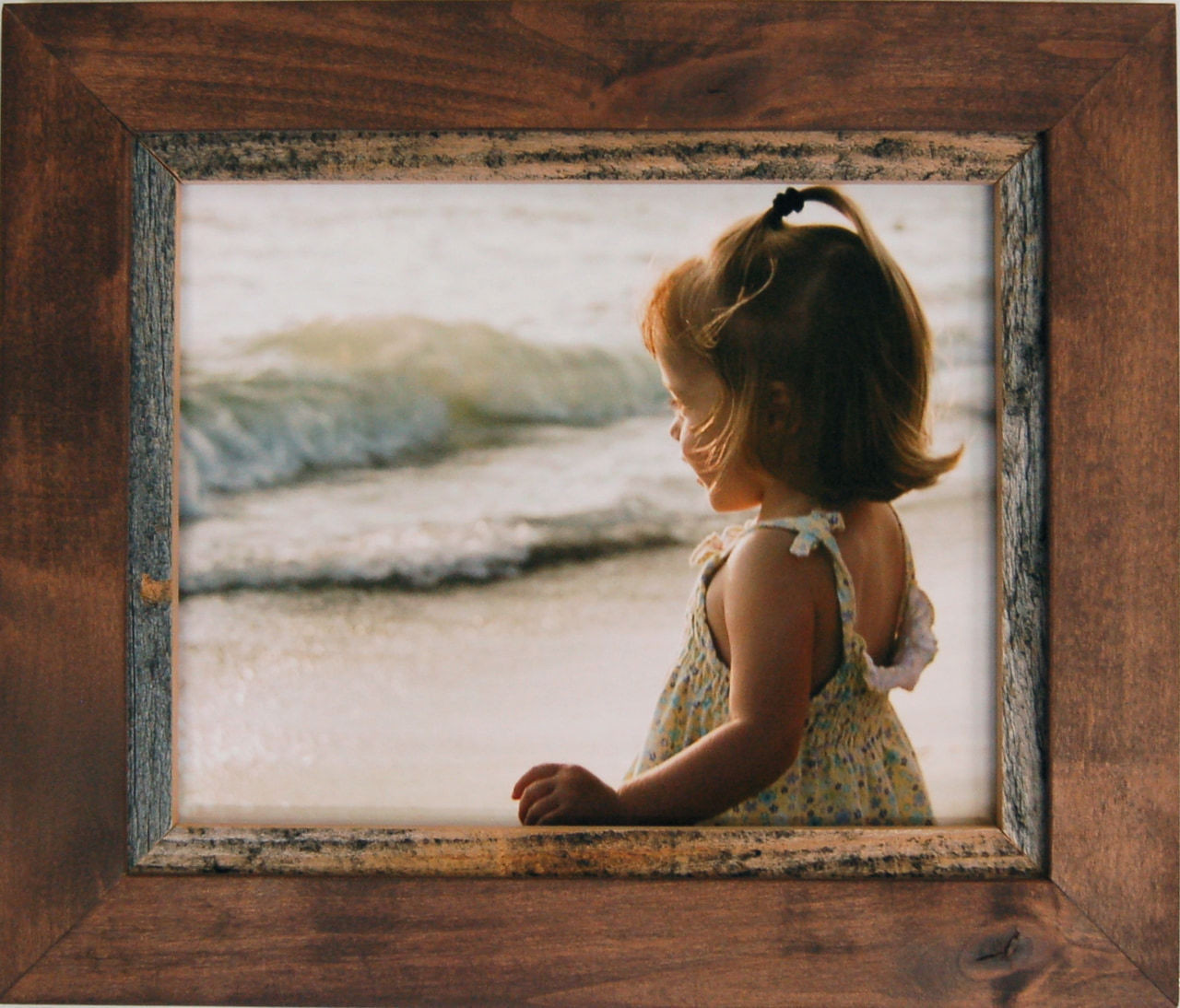 Rustic Wood Frames | 11x17 Alder Wood Frame - Dark Stain