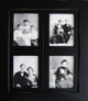 Window Pane Collage Frame, 8x10 Openings, Black Distressed