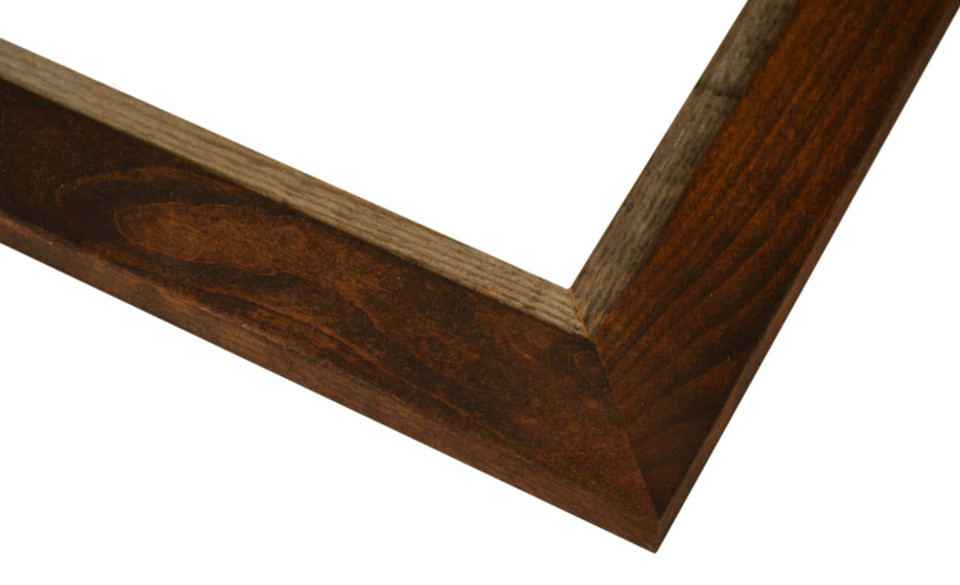 Rustic Wood Frames | 11x17 Alder Wood Frame - Dark Stain