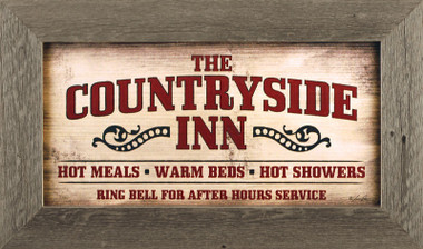 Rustic Wall Decor | Countryside Inn Primitive Wall Sign