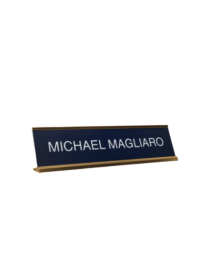 10" x 2" Engraved Plastic Name Plate