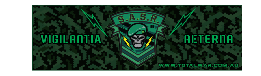 Total War - SASR Bumper Sticker - Paintballshop.com
