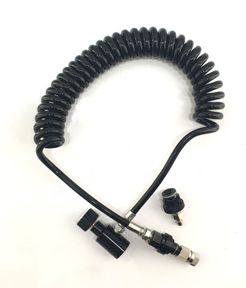 Paintballshop - Coiled Remote Line W/Slide Check - Paintballshop.com