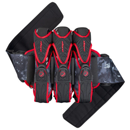 Dye - Assault Pack Pro Harness 3+4 - DyeCam Black/Red - Paintballshop.com