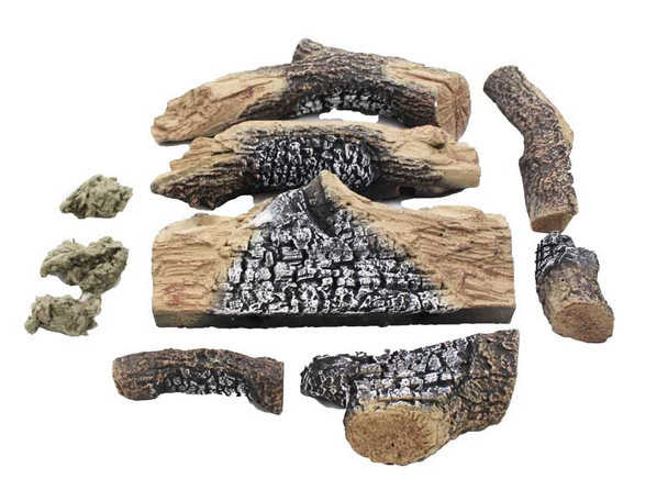 Log Set (LOGS-6CL), United States, Warrensburg,NY,Cozy Cabin Stove ...