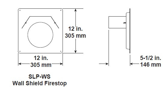 Wall Firestop - SLP-WS, United States, Warrensburg,NY,Cozy Cabin Stove ...