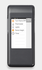 IntelliFire Touch black remote control, docking station and auxiliary ...