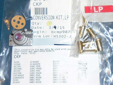 Conversion Kit - LP (CKP), United States, Warrensburg,NY,Cozy Cabin ...