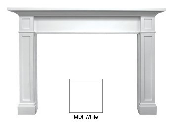 Acadia B Primed MDF Flush Wood Mantel - AFAAMPB, United States ...