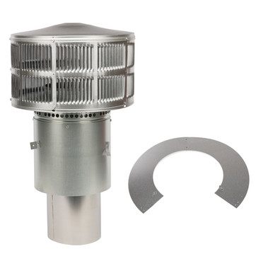Round Telescoping Termination Cap with Storm Collar - TR342-B, United ...