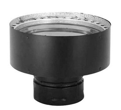 Black 3 Inch to 6 Inch Chimney Adapter