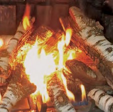 Birch Split Log Set - 50-3634, United States, Warrensburg,NY,Cozy Cabin ...