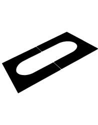 14" Diameter, Pitched Ceiling Plate 6/12 - 12/12, Ultra-Temp Chimney ...