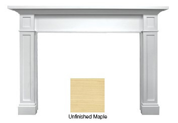 Acadia A Unfinished Maple Flush Wood Mantel - AFAAAUA, United States ...