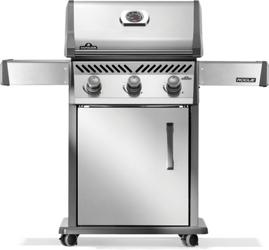 Rogue 425 Stainless Steel Gas Grill with Cast Iron Grids, United States ...