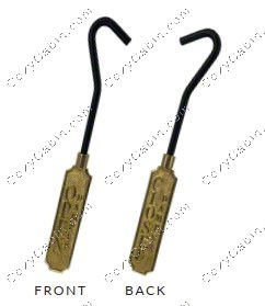 Damper Hook Open/Close Polished Brass and Black - OC2, United States ...