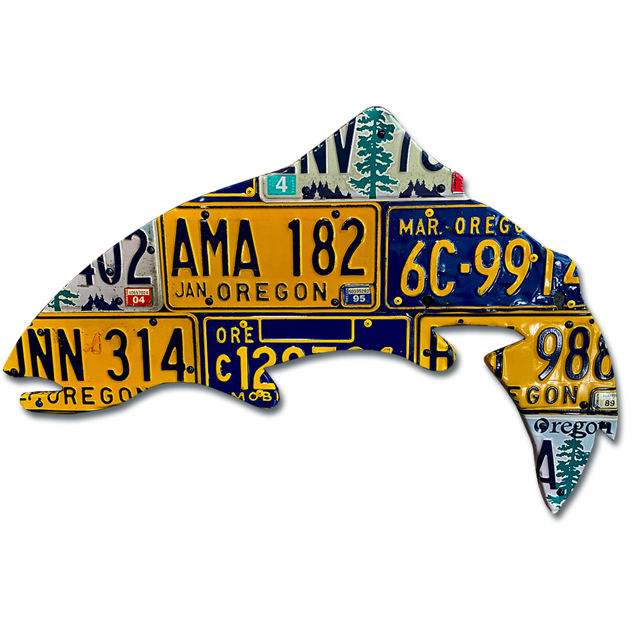 Trout License Plate Art - Cody Richardson - The Fly Shop