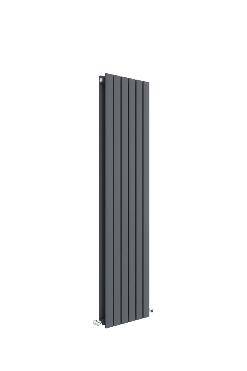 Nuie Sloane Anthracite Vertical Double Panel Radiator Nuie Sloane Anthracite Vertical Double Panel Radiator