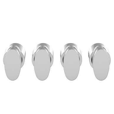 Hannover Set of 4 Chrome Horizontal Radiator Brackets