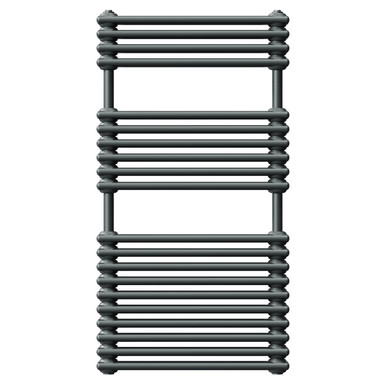 Halle Anthracite Vertical Double Column Heated Towel Rail