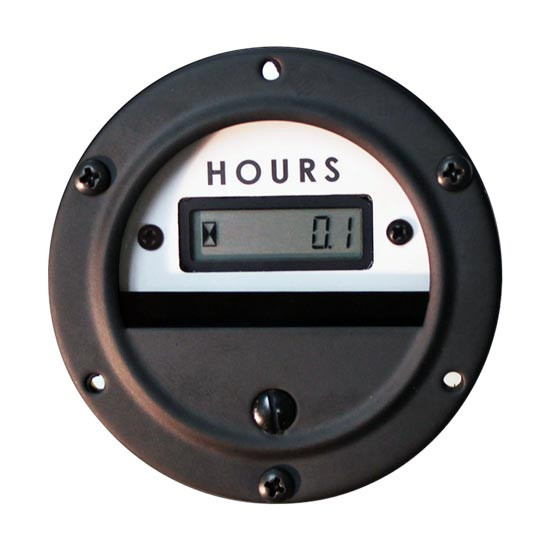 17/3MM-HRD Rugged 2.5" Round LCD Digital Hour Meter | USA Made | Hoyt Meter
