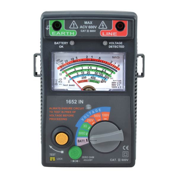 1652 IN Analog Insulation Tester | Hoyt Meter