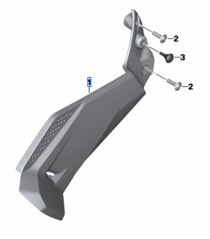 BMW R 1250 GS Afdekking tankzijkant