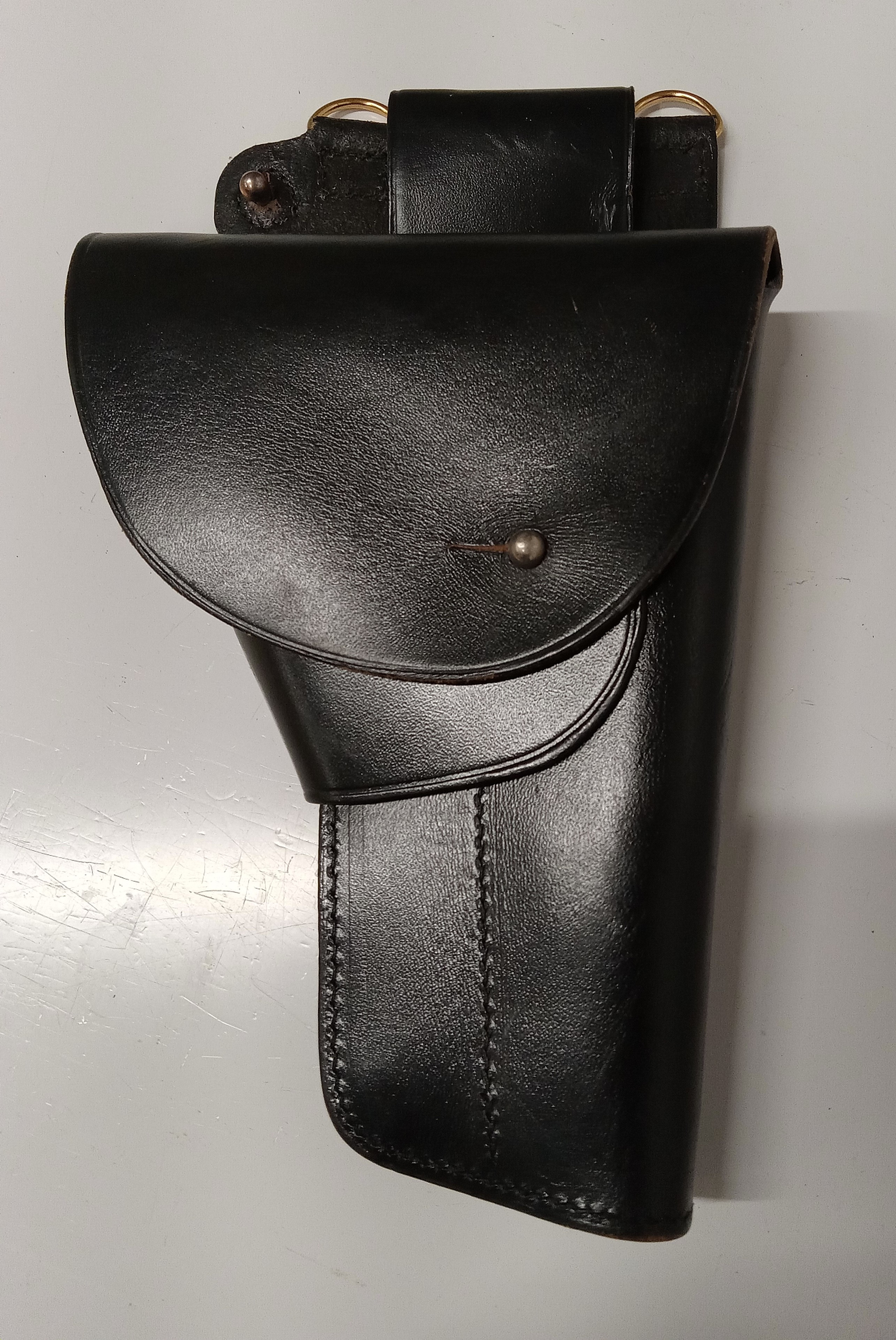 Italian Police Leather Holster For Beretta 92S With Internal Spare Mag ...