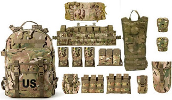 New US Army 15 Piece MOLLE Rifleman Kit, Multi Cam - Frontier Outfitters