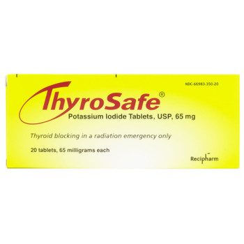 Potassium Iodide Tablets | ThyroSafe 10 Adult Doses - Frontier Outfitters