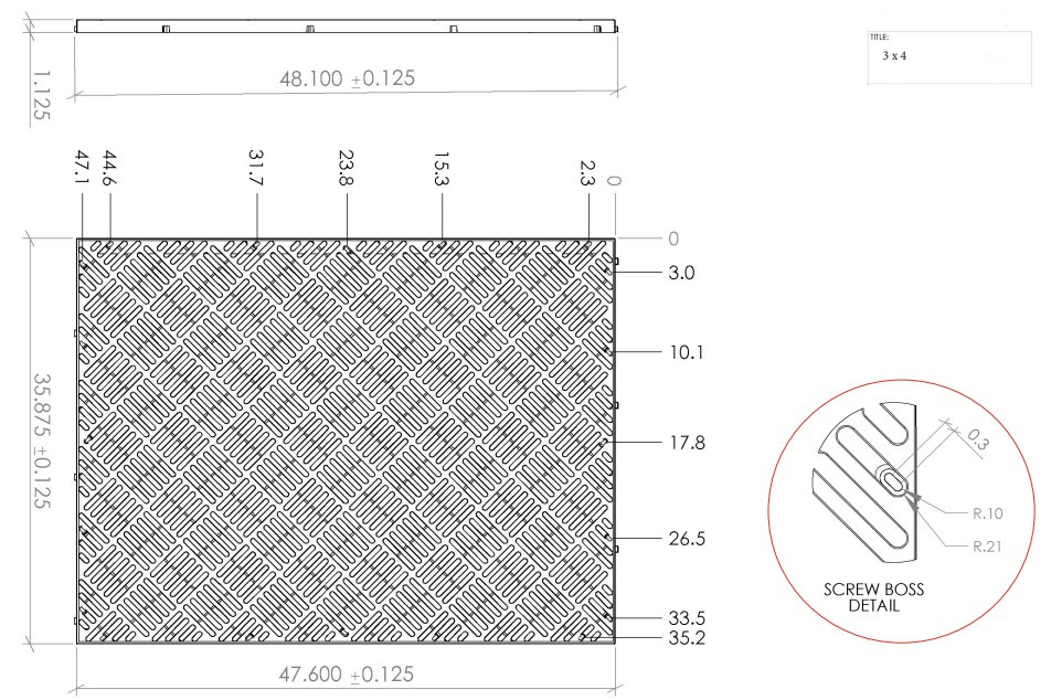 Harborware Plastic Grate Decking Panels 339 X 439 Harborware 39500672