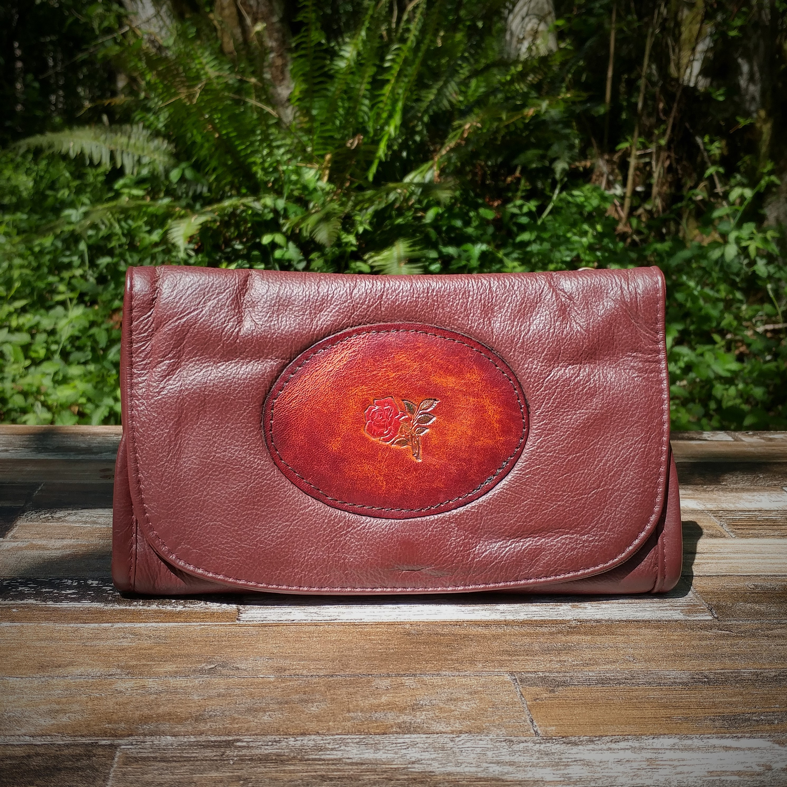 Bags With Tooled Medallion Or Overlay Designs - Ace Leather Goods, Inc.