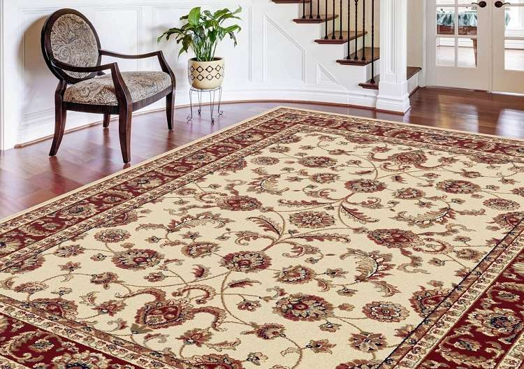 Tayse Rugs Sensation 4792 Ivory /Red Area Rug | CarpetMart