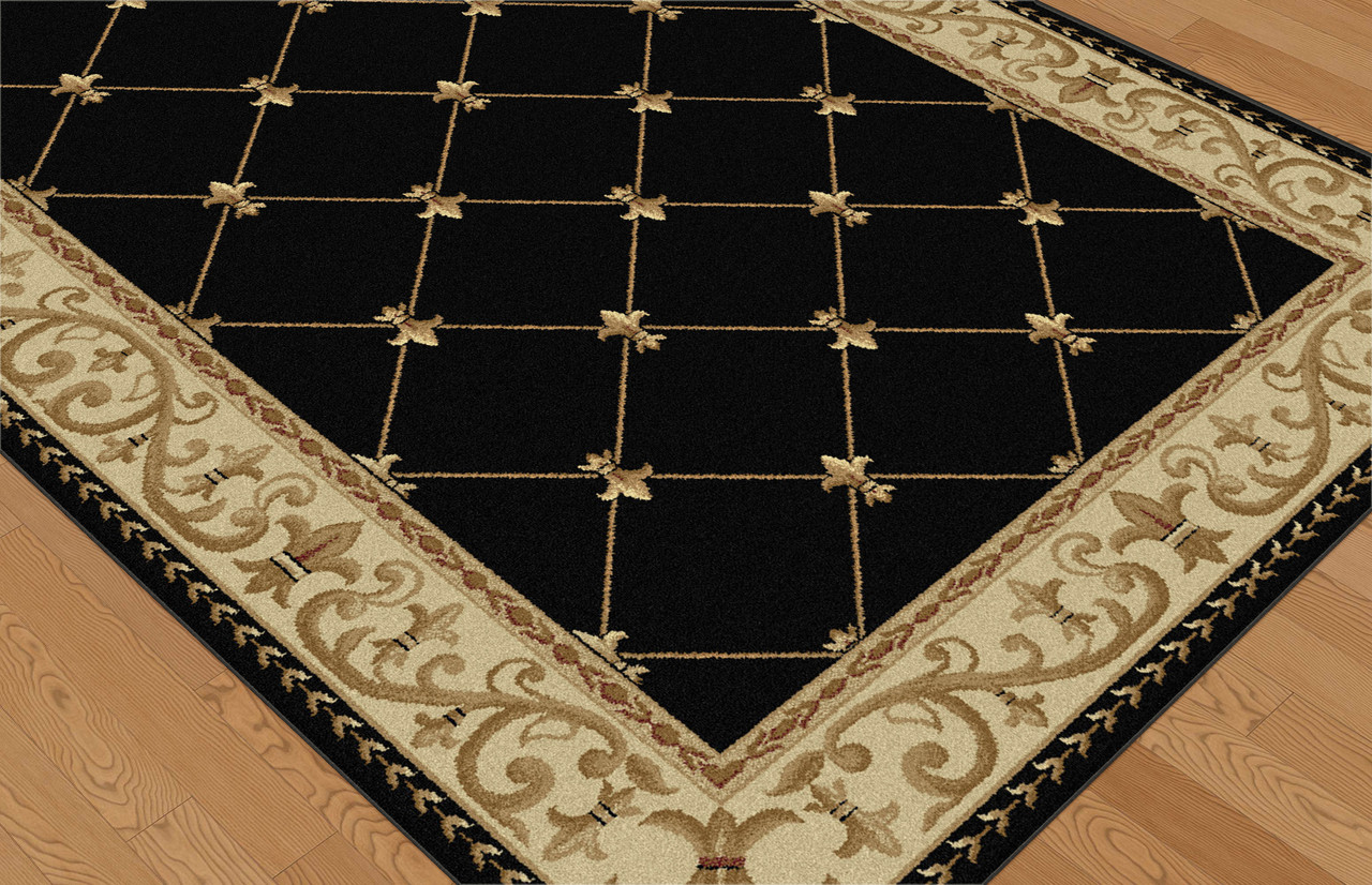 Tayse Rugs Sensation 4883 Black Area Rug | CarpetMart