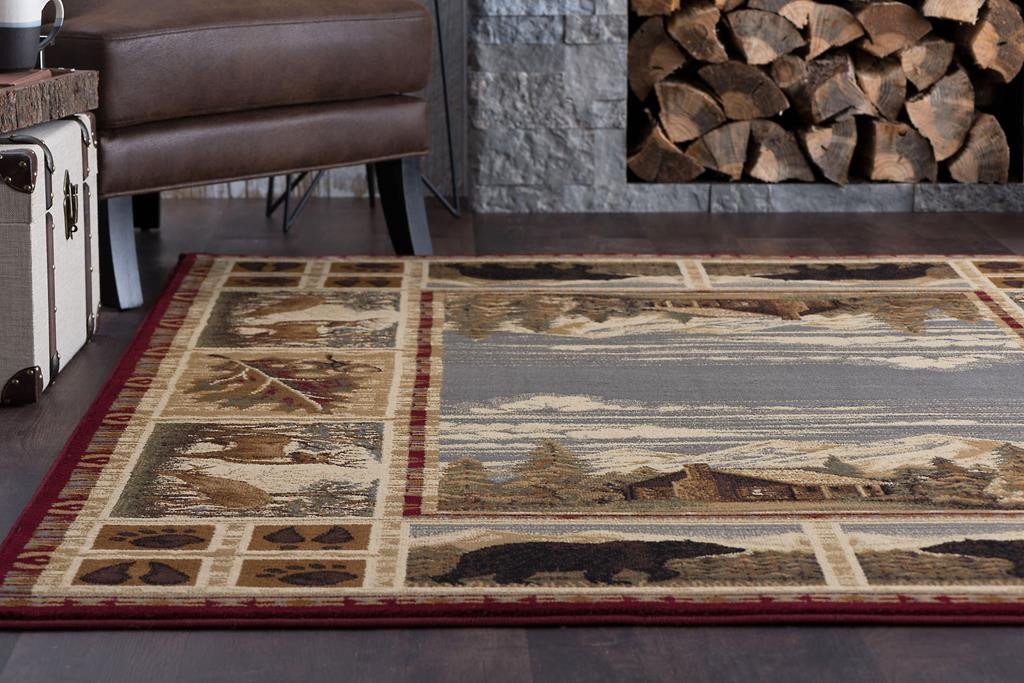 Americana 6700 Red Area Rug - Themed And Fun Rugs | CarpetMart