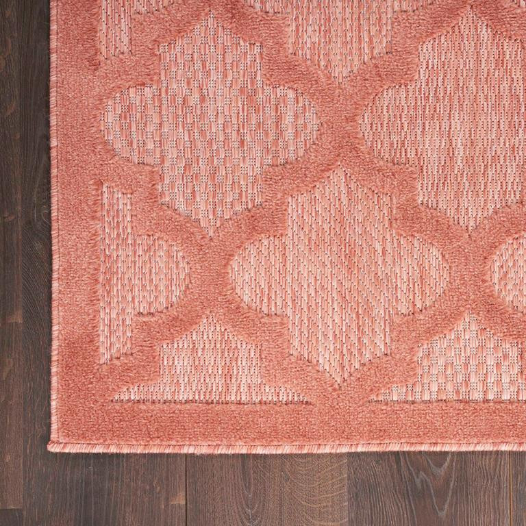 Nourison Easy Care NES01 Coral Orange Area Rug |Carpetmart.com