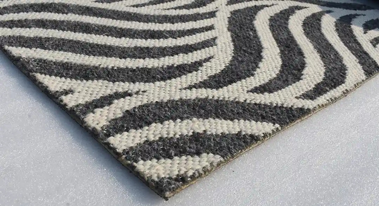 Kaleen Hook & Beam Trinity TRT-38 Charcoal Area Rug | Carpetmart.com - Carpet & Tile Mart