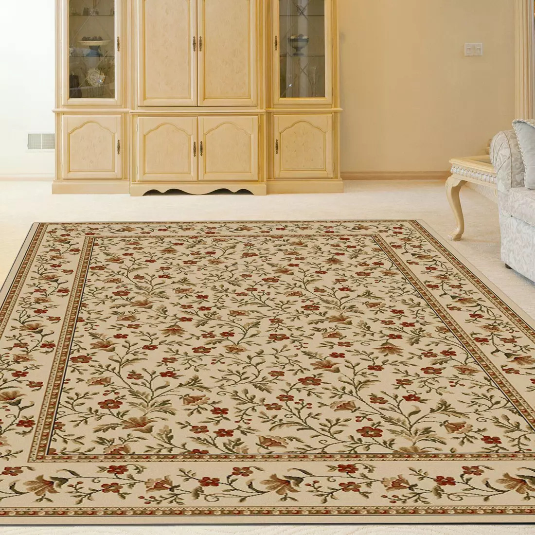 Radici Como 1593 Ivory Area Rug - Carpet & Tile Mart
