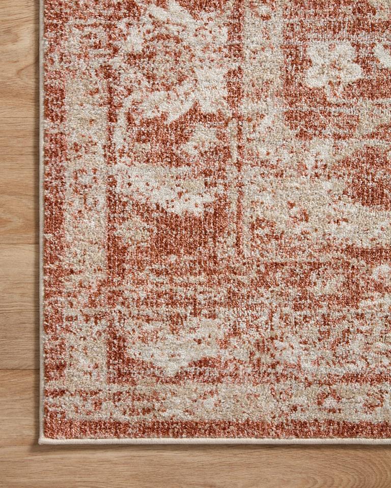 Loloi II Odette ODT-03 Rust Ivory Area Rug | Carpetmart.com - Carpet Mart