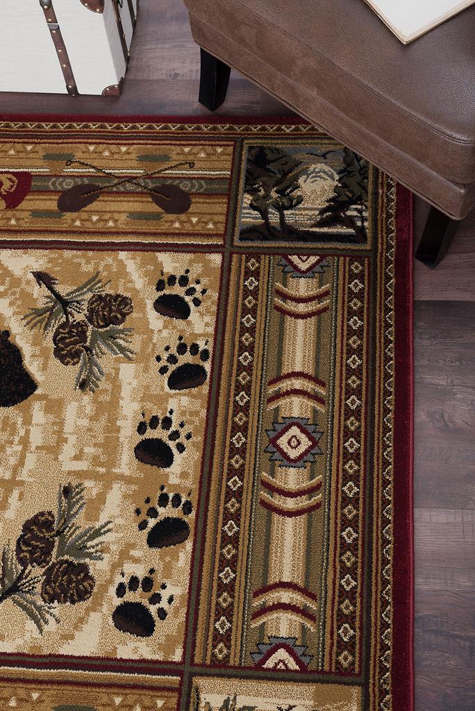 Americana 6550 Beige Area Rug - Themed And Fun Rugs - Carpet Mart
